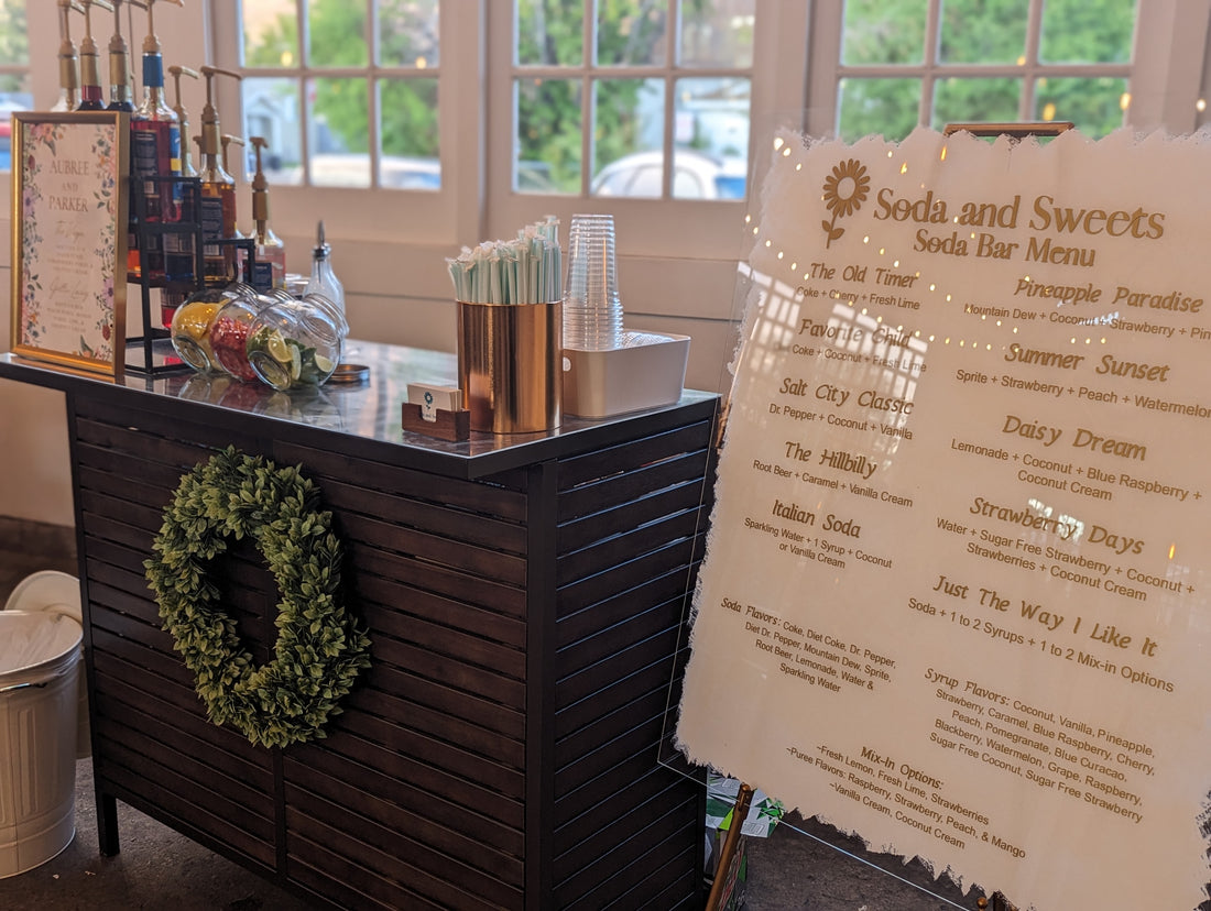 Soda bar, soda bar Utah, soda bar catering, Appetizer catering, Utah ...